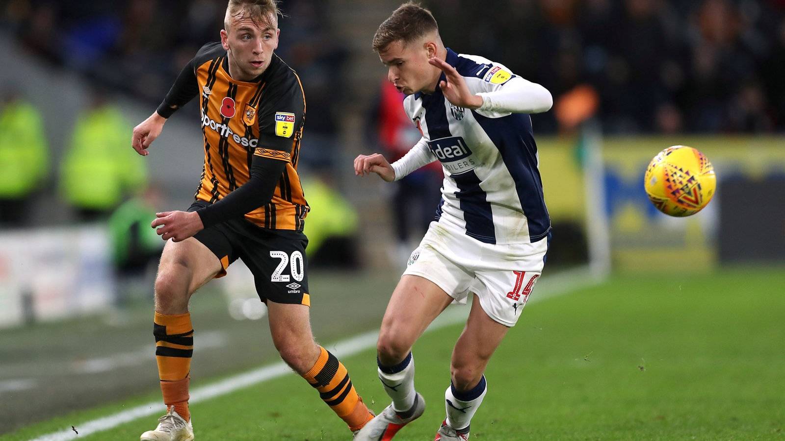 Conor Townsend reacts after his impressive display helps WBA to draw ...