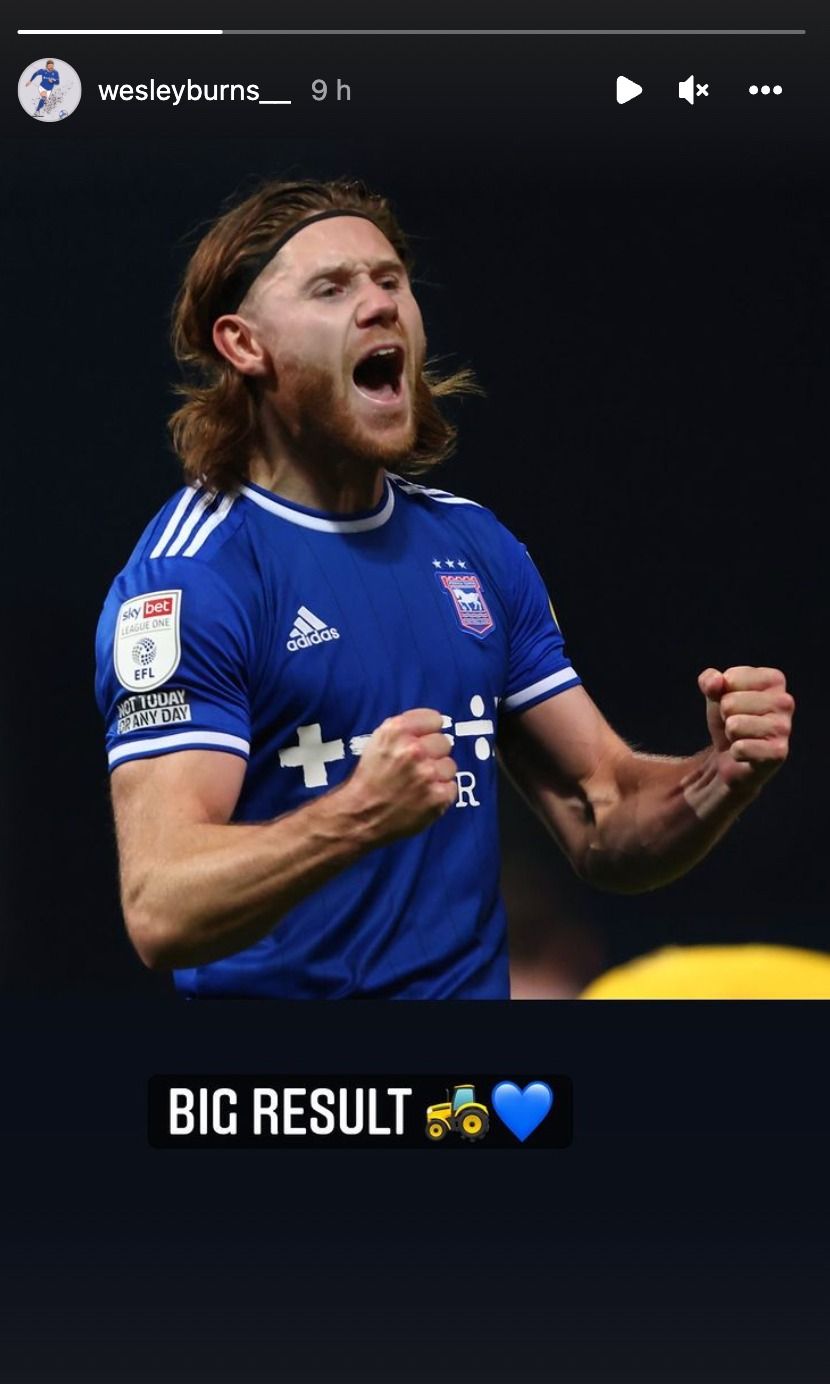 Wes Burns issues two-word message as Ipswich Town seal another victory