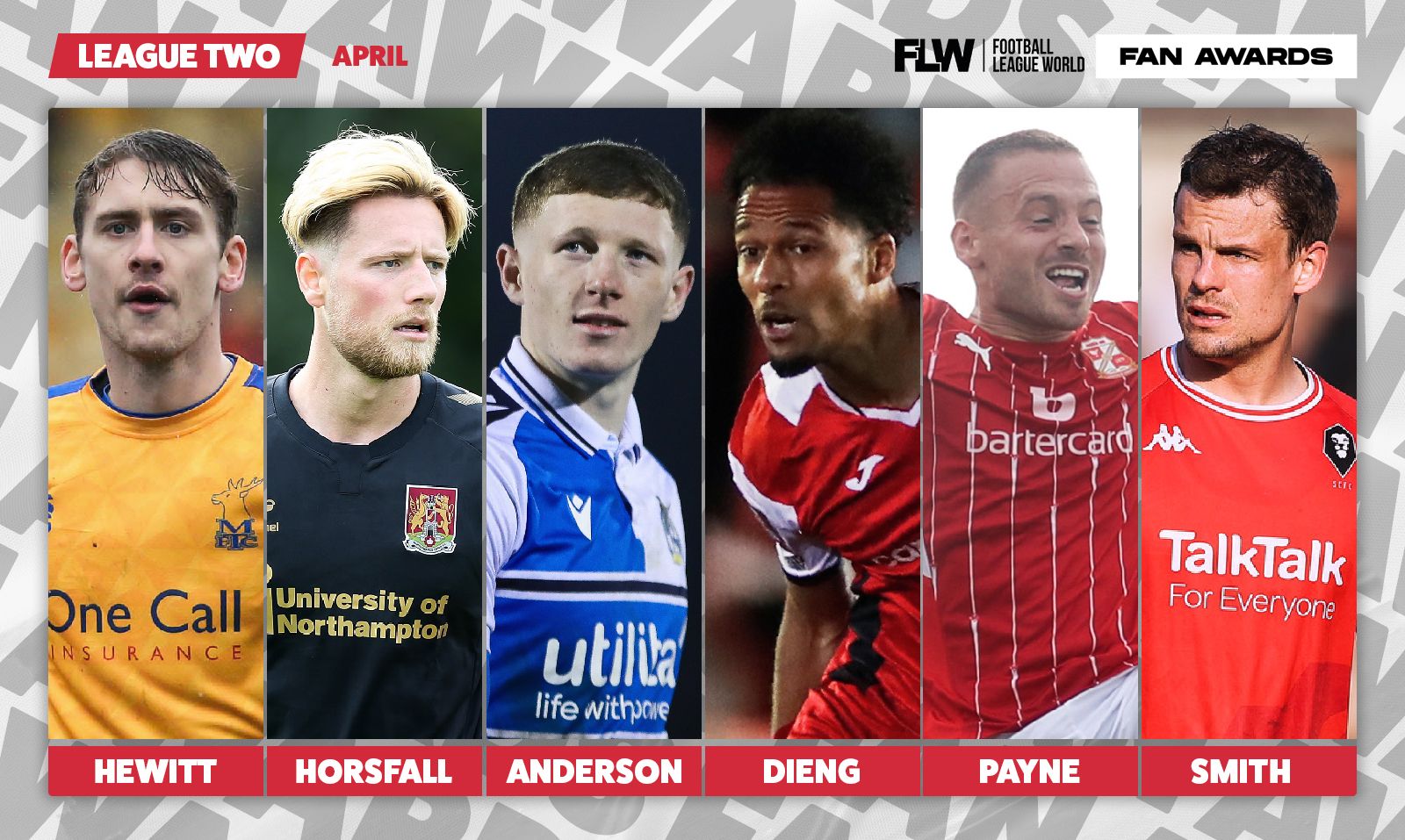 April League Two POTM nominees revealed: Mansfield, Northampton ...