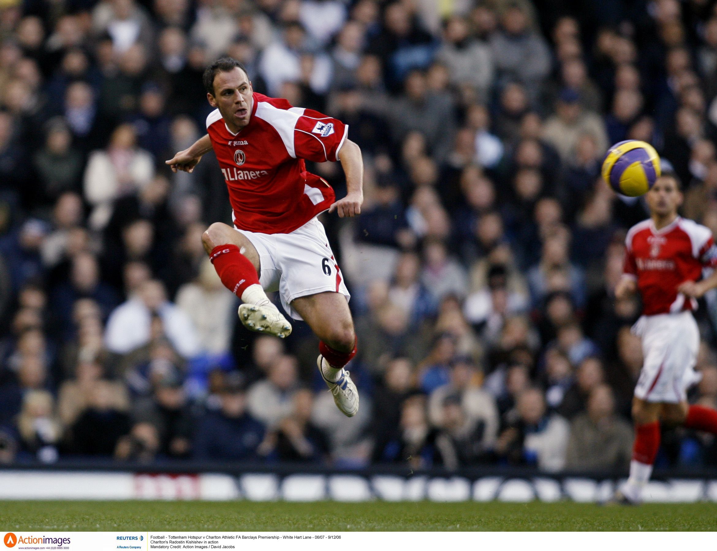 What is ex-Charlton Athletic player Radostin Kishishev up to at the moment?