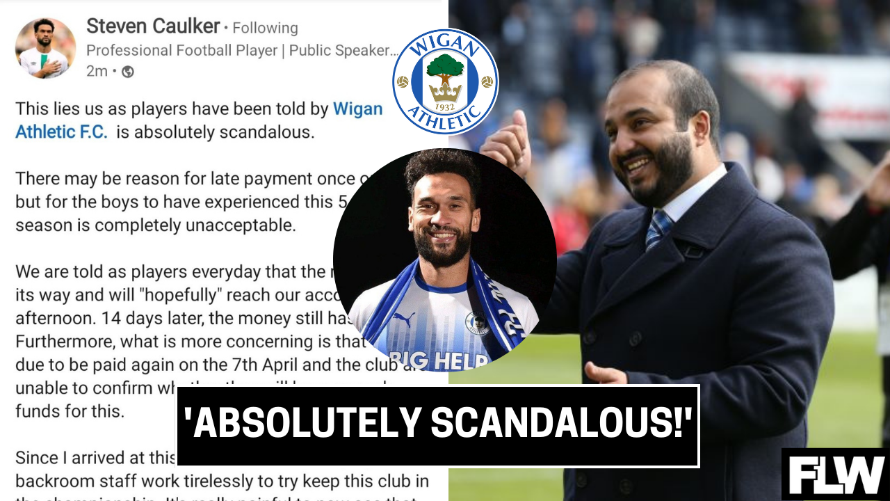 Steven Caulker blasts Wigan Athletic owners as wages saga rumbles on