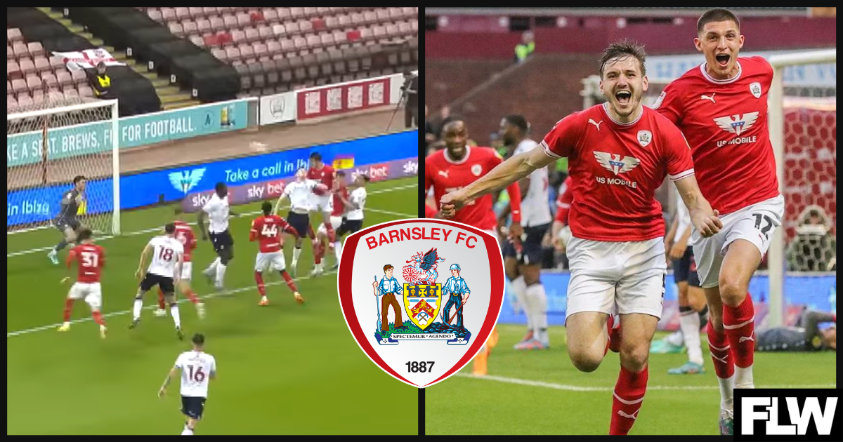 Liam Kitching reacts in four words as he fires Barnsley to Wembley