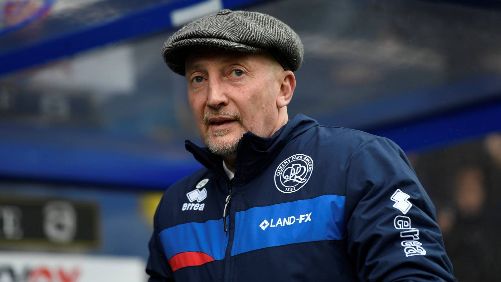 Ian Holloway reacts when asked about potential Blackpool FC return