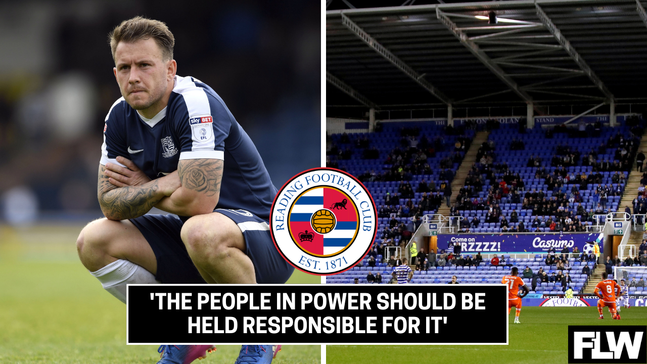 Simon Cox reacts as Reading FC suffer relegation to League One