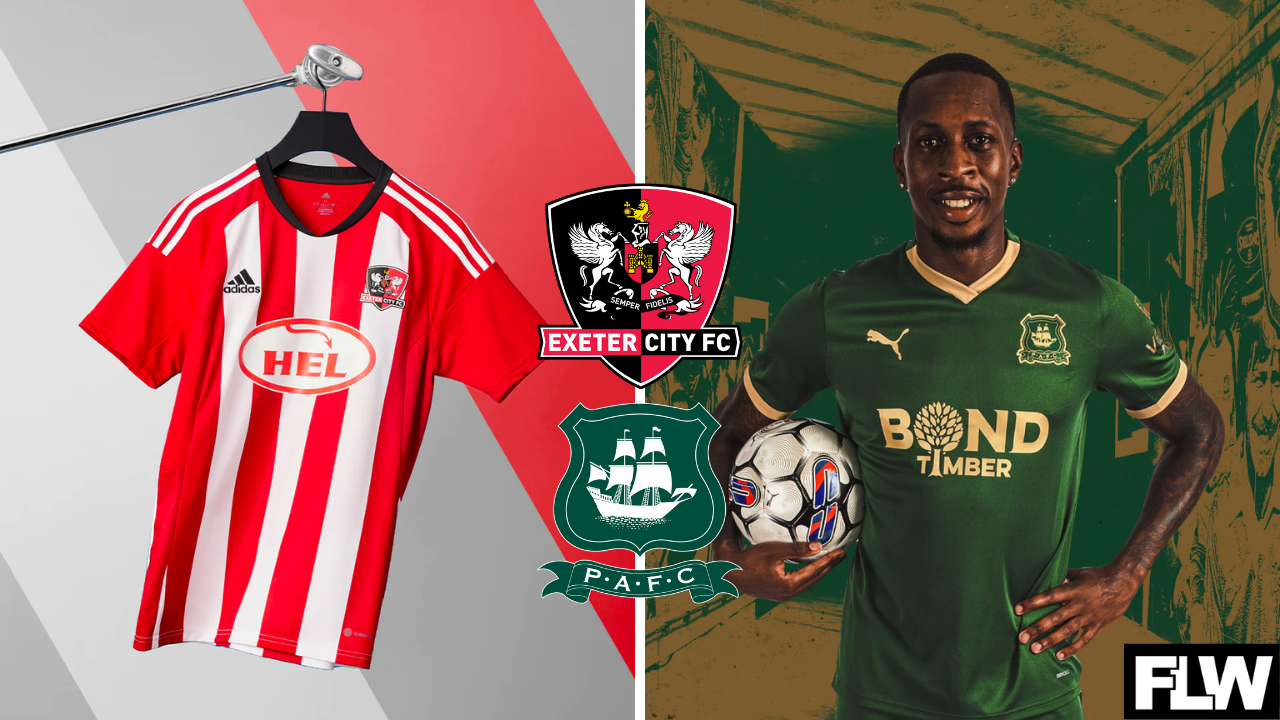 How does the cost of Exeter City's home shirt compare to Plymouth Argyle?