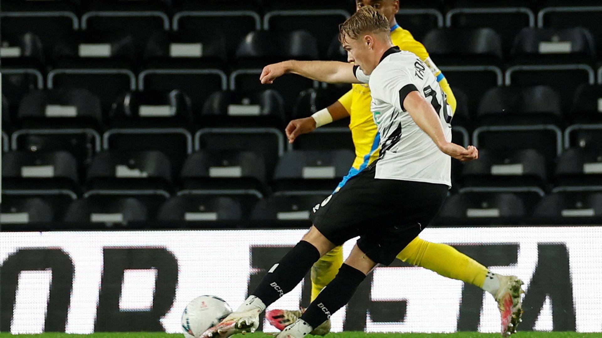 Footage emerges of Derby County star Liam Thompson dressed in full kit ...