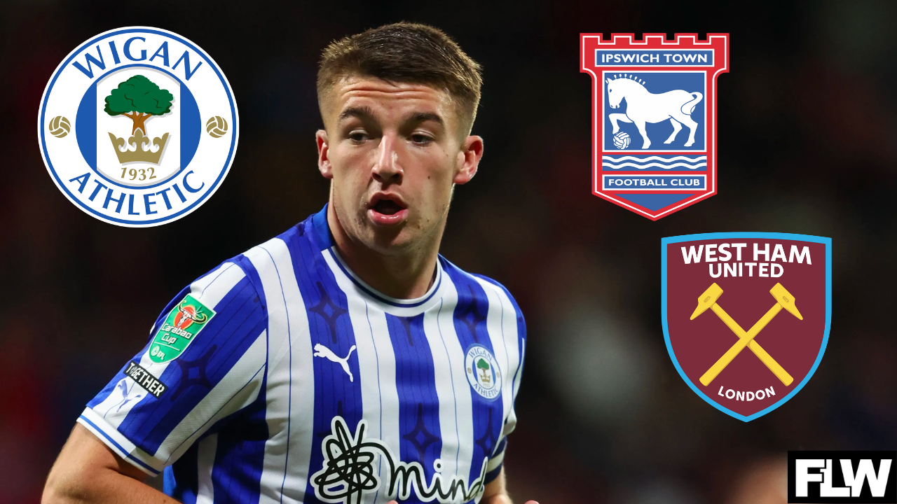 Ipswich Town join West Ham in battle for Wigan defender Charlie Hughes