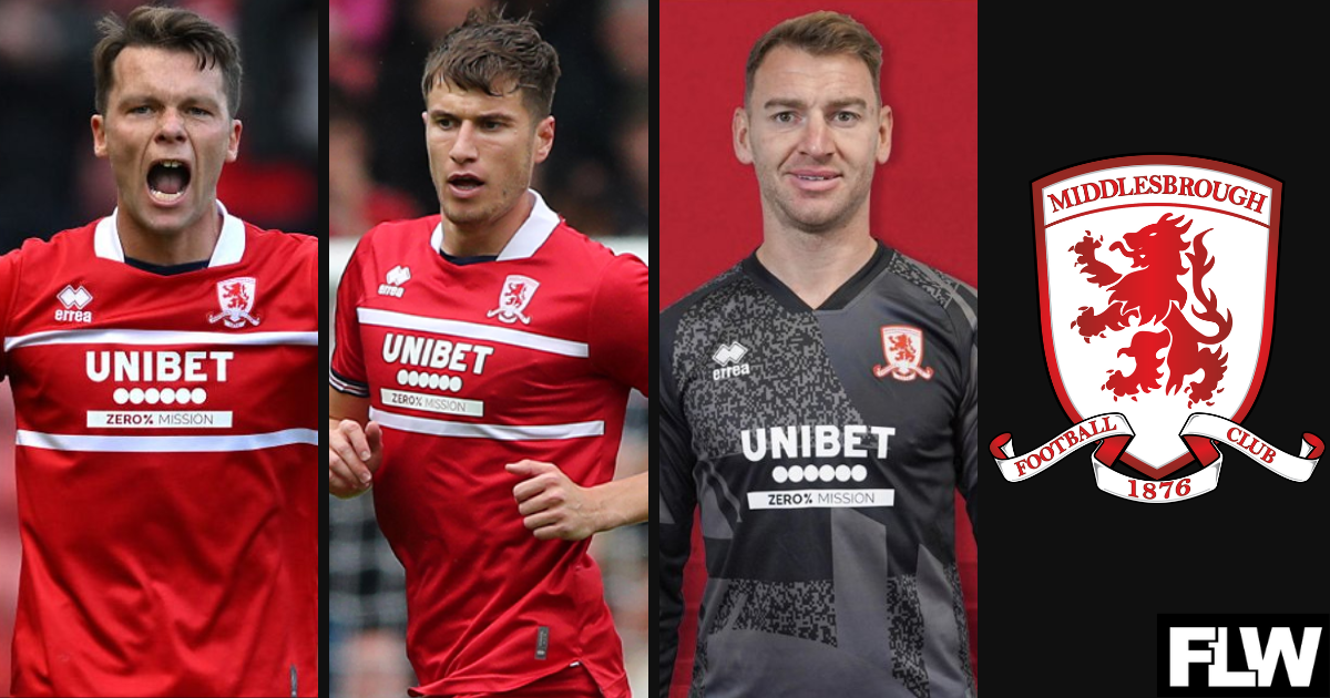 The Middlesbrough FC players set to leave as a free agent this summer
