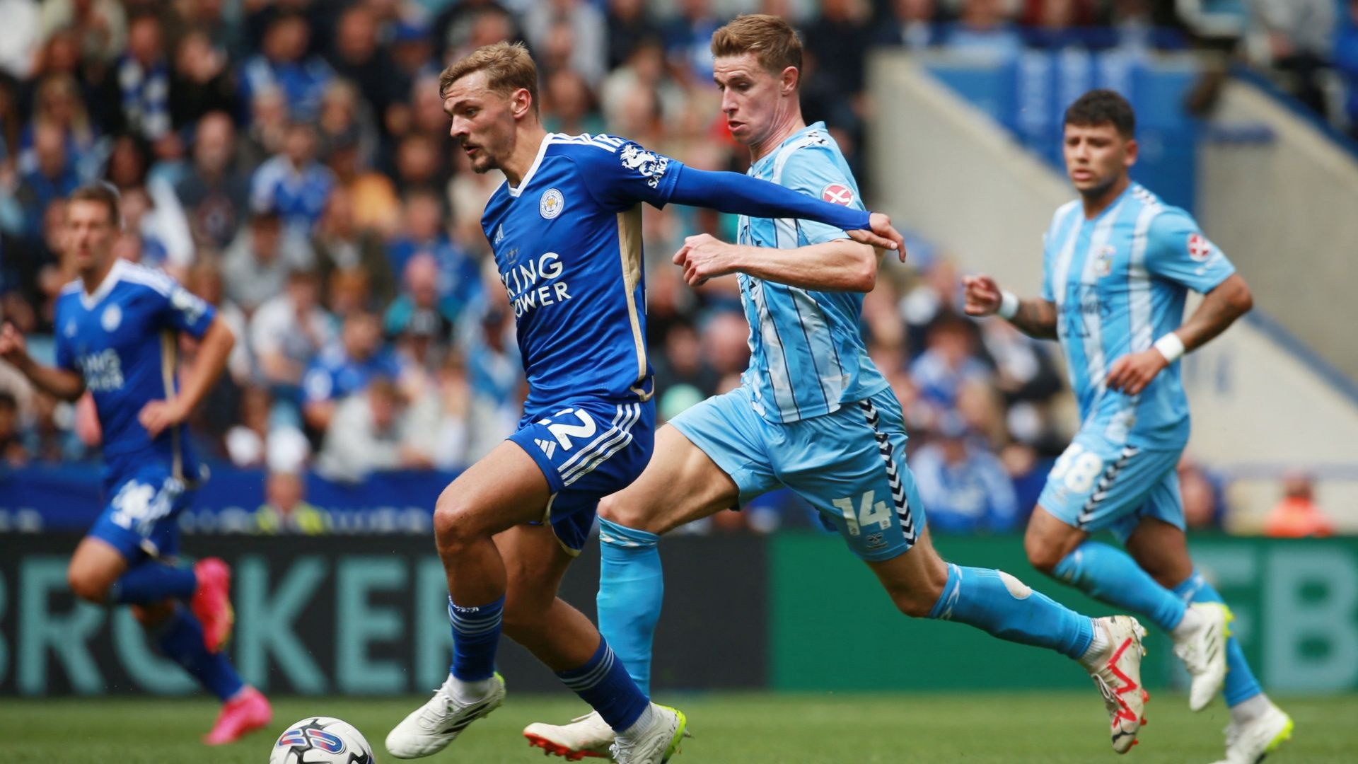 How Coventry City and Leicester City's average attendance this season ...