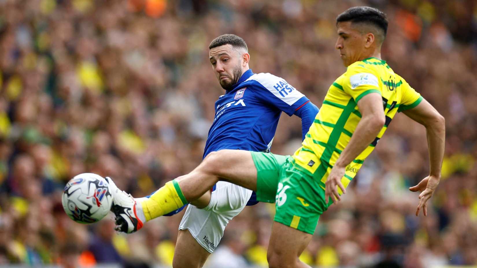 Conor Chaplin reacts as Portsmouth seal promotion to Championship