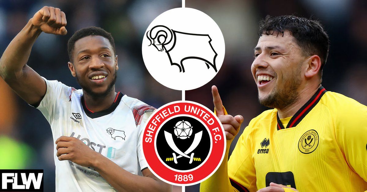 Sheffield United v Derby County: Ebou Adams facing big Gus Hamer threat