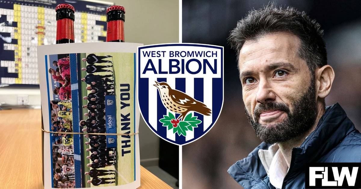 Image: Carlos Corberan buys every West Brom staff member a gift in ...