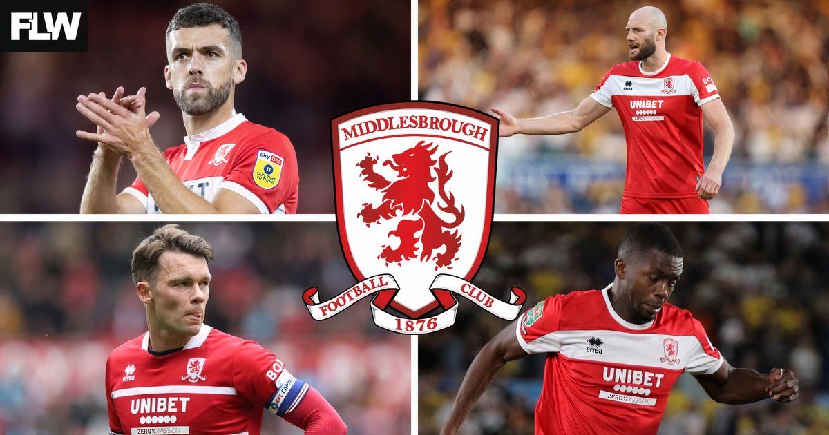 The 4 Middlesbrough FC players set to become free agents next year