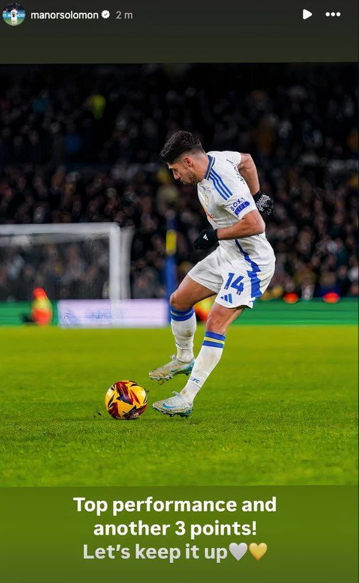 Manor Solomon drops 10-word reaction as Leeds United seal Luton Town win