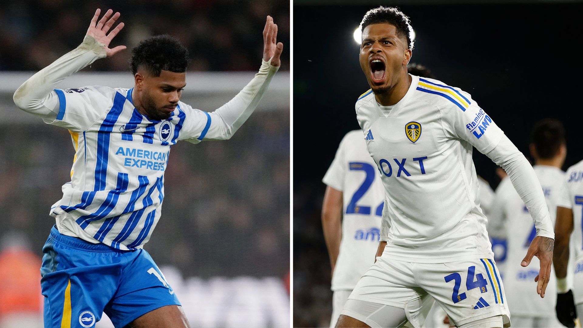 Georginio Rutter's annual salary at Brighton compared to Leeds United