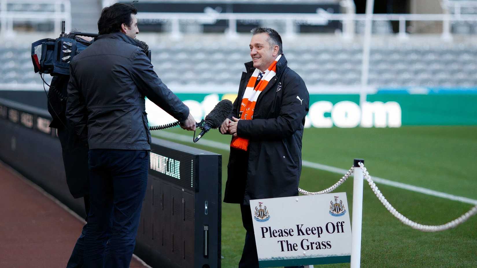 Gary Sweet reacts when asked if Luton Town fans would fill new 25,000 ...