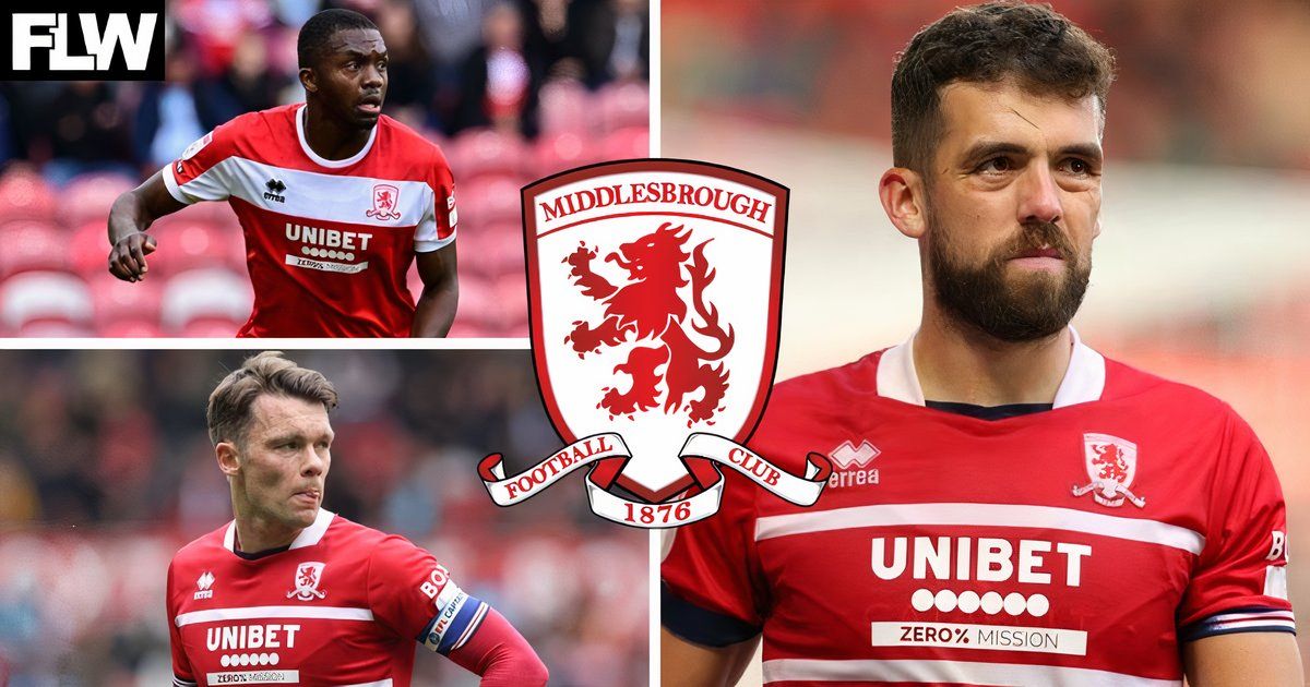 3 Middlesbrough FC players set to leave as free agents this summer