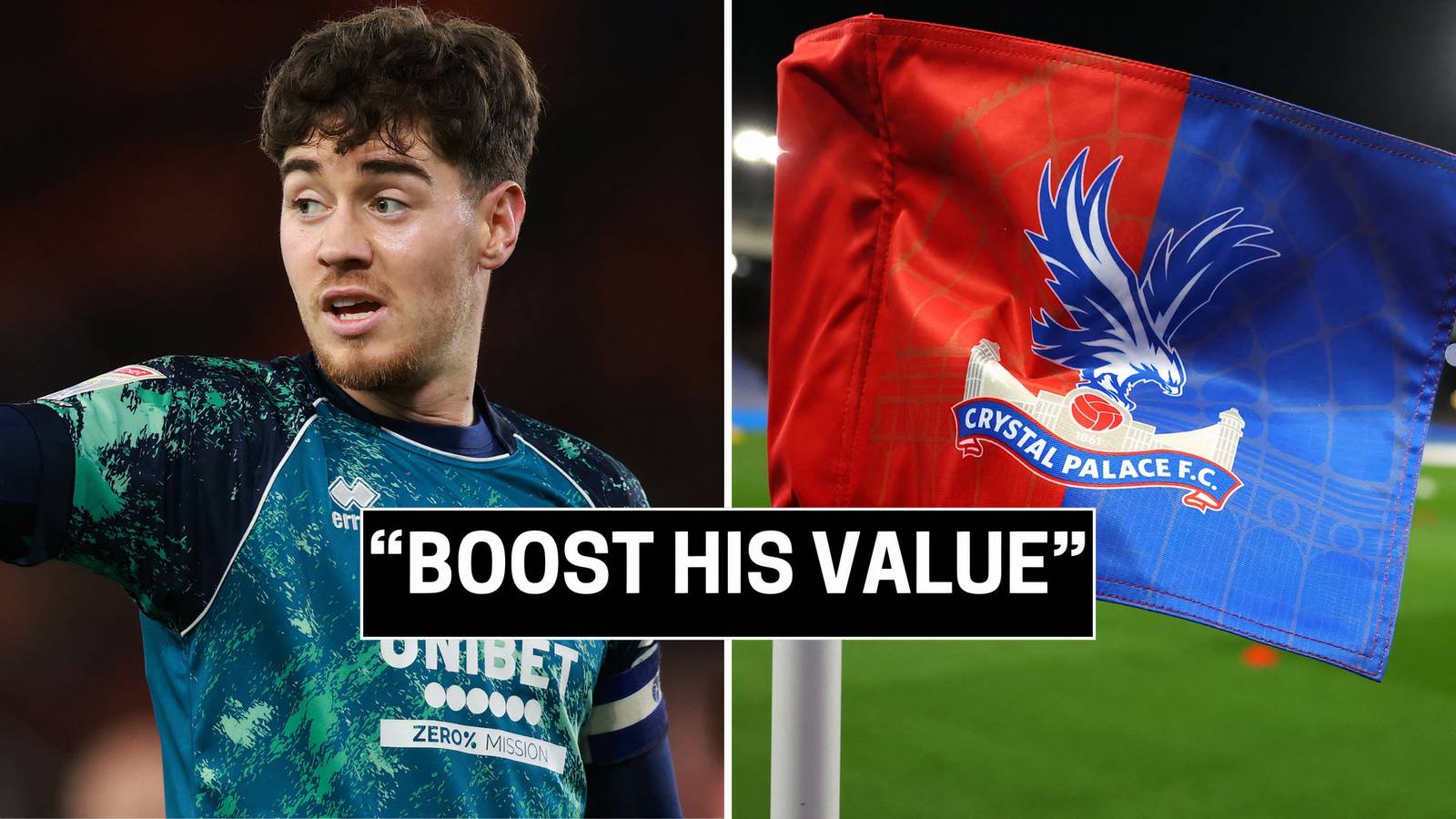 Crystal Palace warned of "£15-25m" price-tag for Middlesbrough's Hayden ...