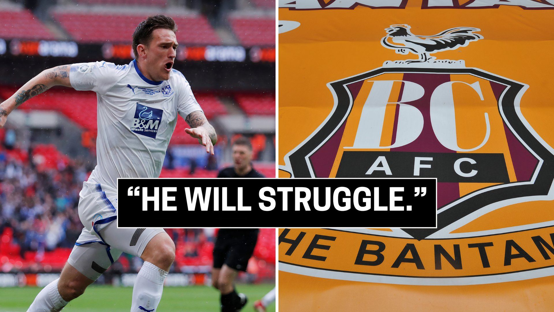 "Highly unlikely" - Major Bradford City fears raised over Andy Cook ...