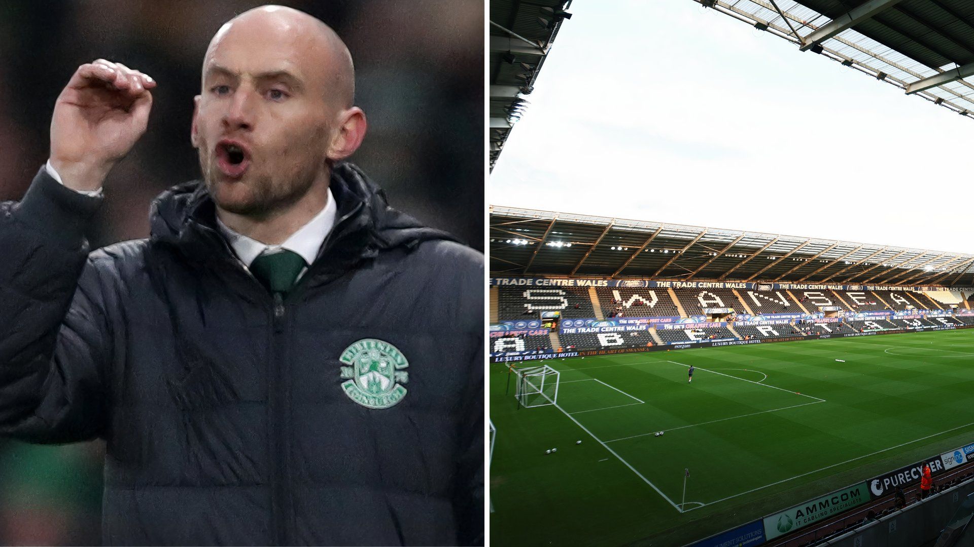 Swansea City eyeing Hibernian boss David Gray