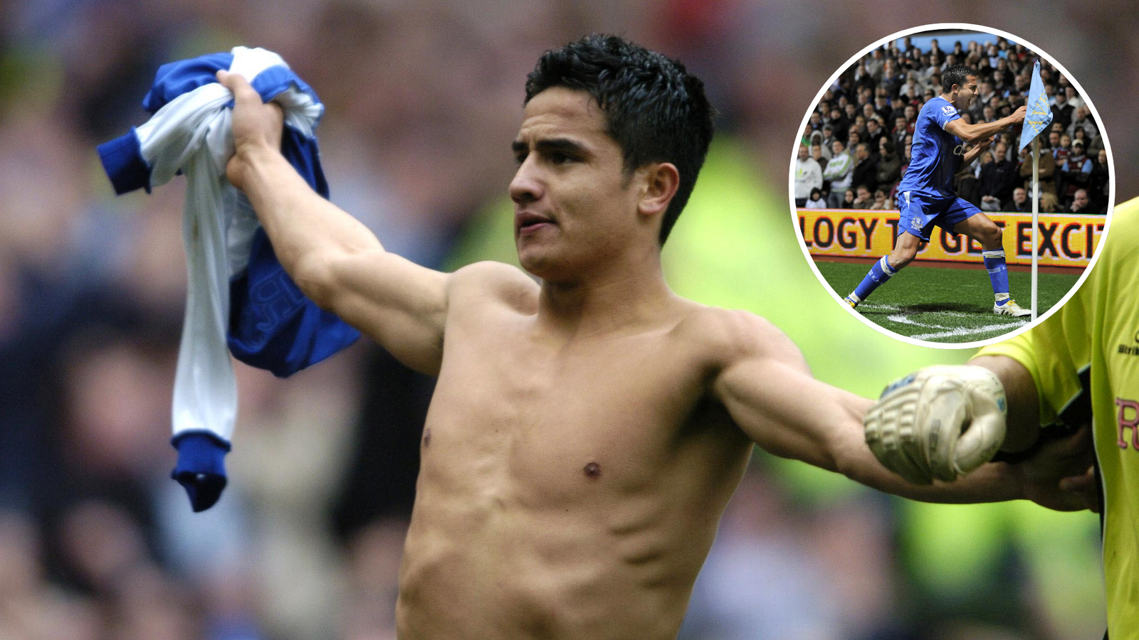 Tim Cahill iconic Millwall celebration before Everton corner flag trademark