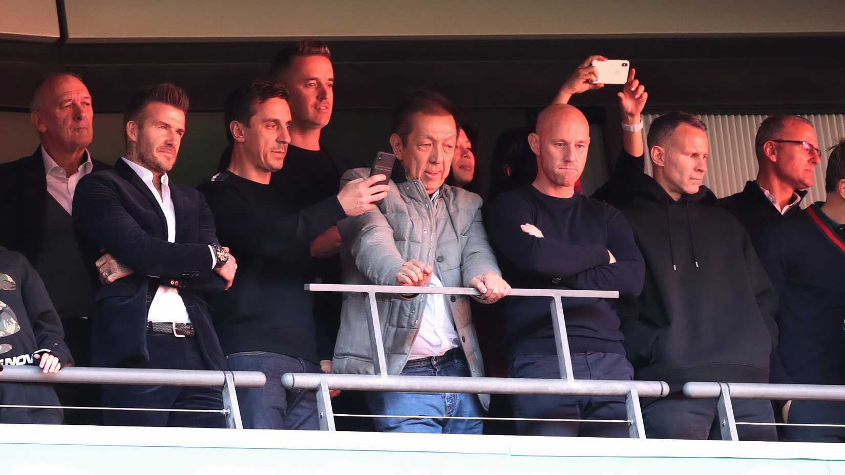 Gary Neville, Ryan Giggs and David Beckham's combined net worth as ...
