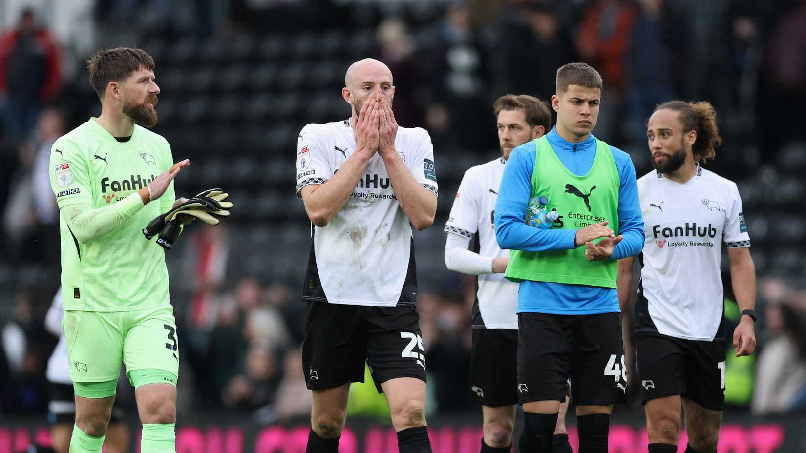What is Ebou Adams’ weekly wage at Derby County as shock exit talk emerges