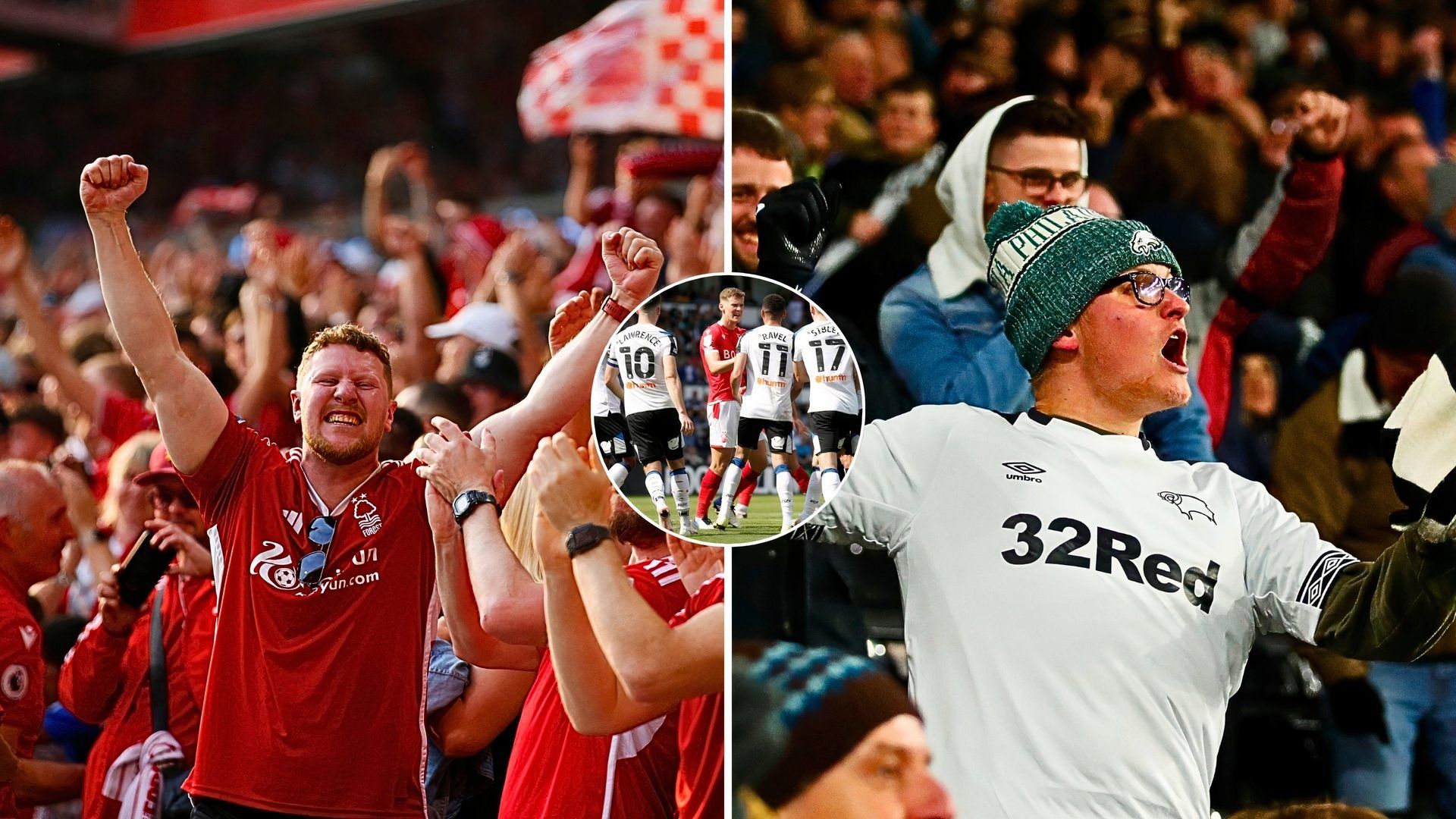Derby County v Nottingham Forest: Who has the loudest fanbase? AI decides