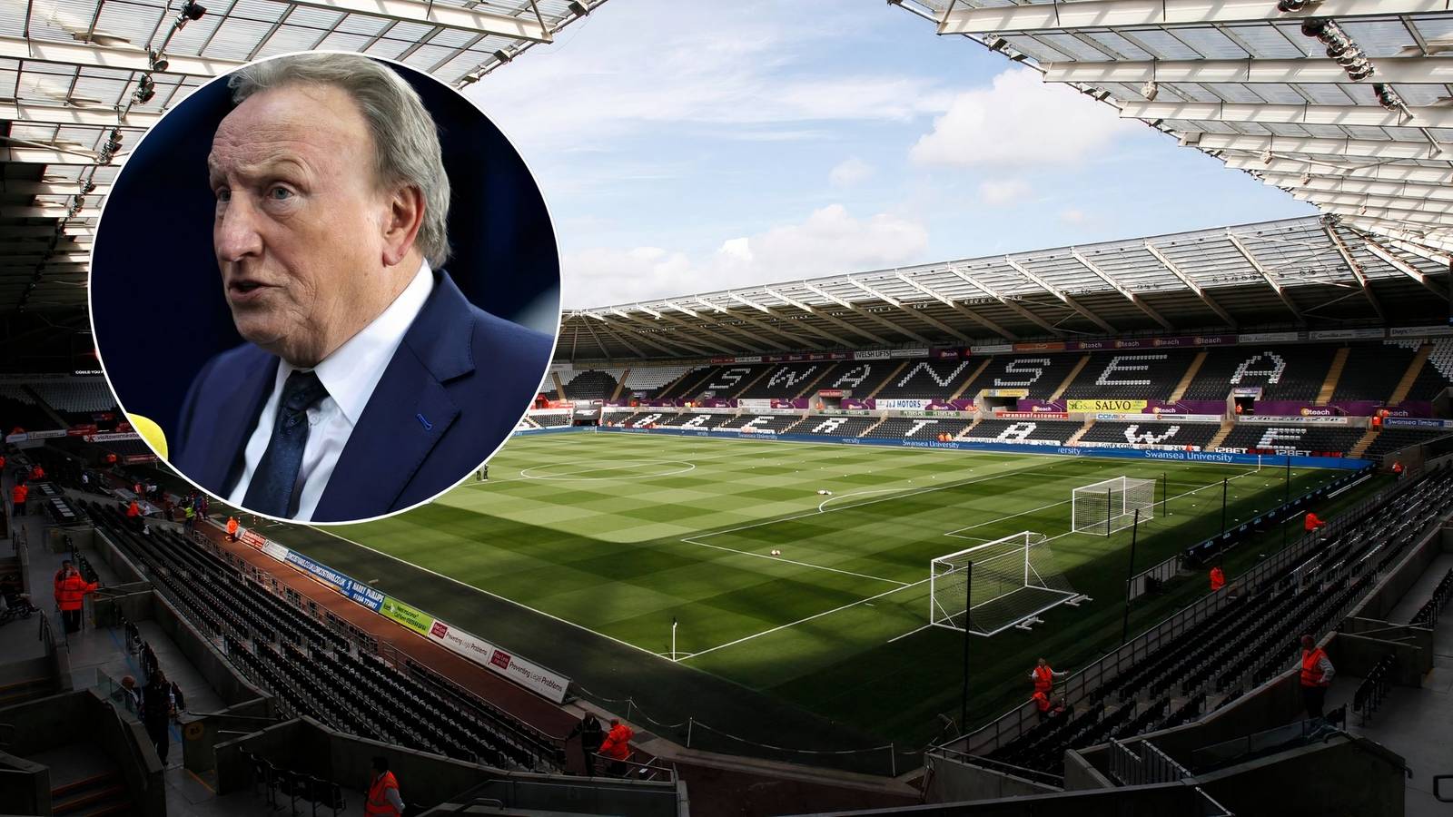 Neil Warnock reacts in two words when asked if Swansea City can win ...