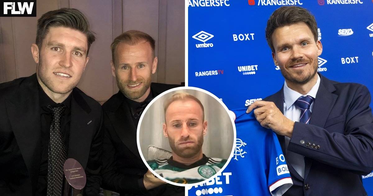 Barry Bannan reacts when asked by Josh Windass if he'll support Celtic ...