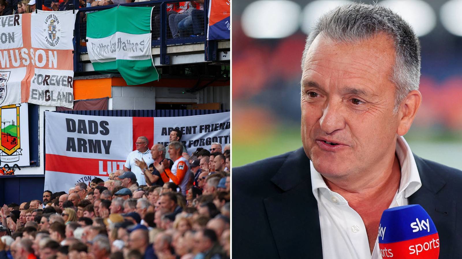 Gary Sweet reacts when asked if Luton Town fans would fill new 25,000 Power Court stadium