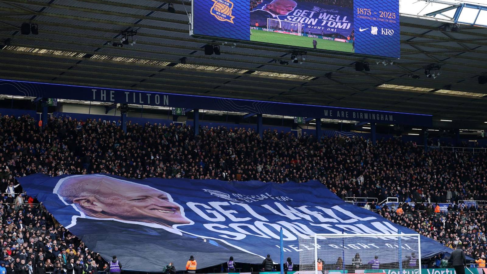 Tom Brady reacts to classy Birmingham City tribute to Tom Wagner v ...