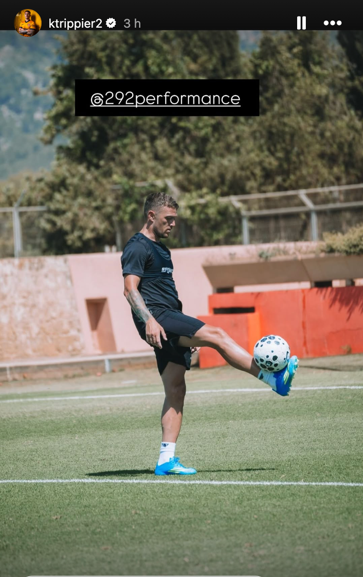 Kieran Trippier drops training update amid Wolves contract cancellation ...